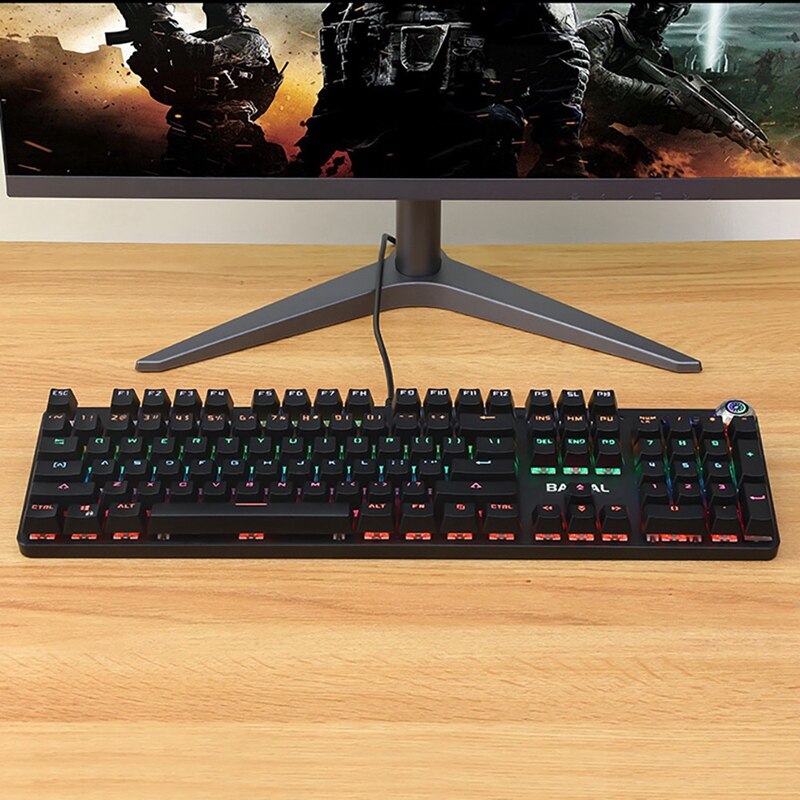 BAJEAL 902 RGB Mechanical Keyboard 104-Key Floatin... – Grandado