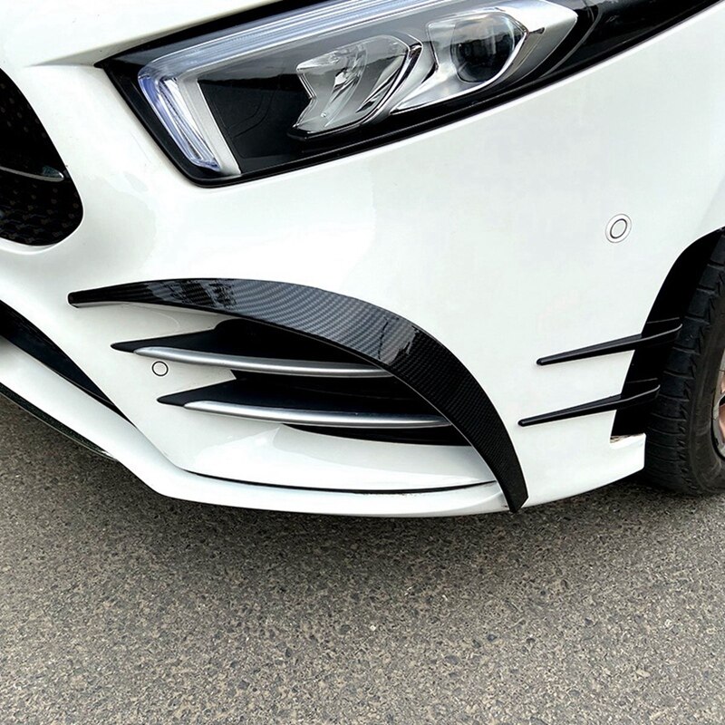 -Front Bumper Spoiler Spoilers for Mercedes Benz A Class W177 & Center ...