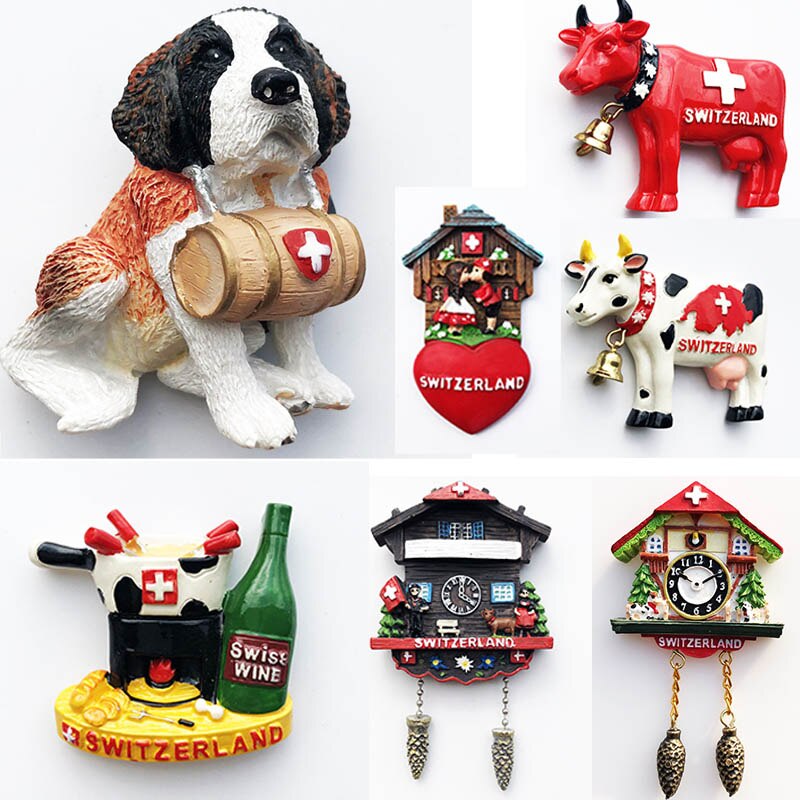 Switzerland Fridge Magnets Swiss Lovely Wooden Hou... – Vicedeal