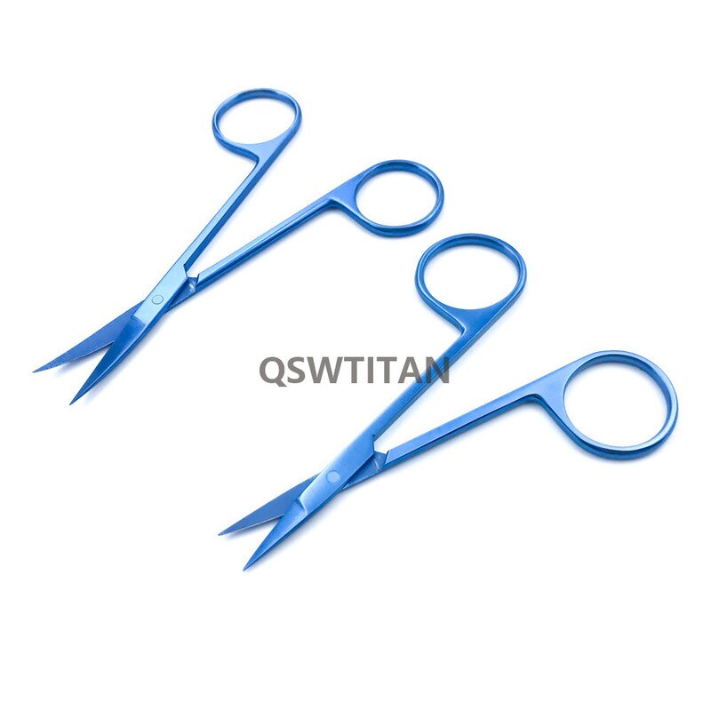 Titanium Iris Scissors 110mm Curved / Straight hea... – Vicedeal