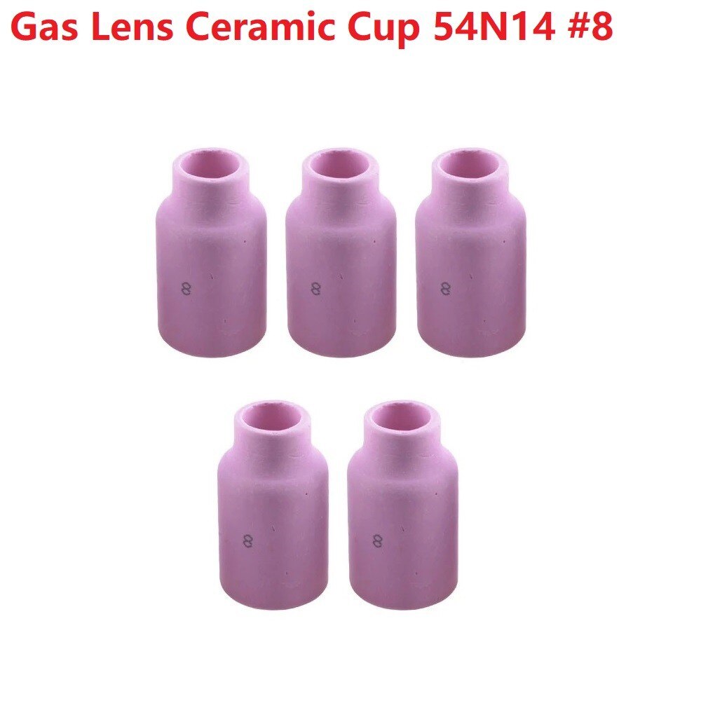 5pcs Gas Lens Ceramic Cup 54N14 #8 For TIG Welding... – Grandado