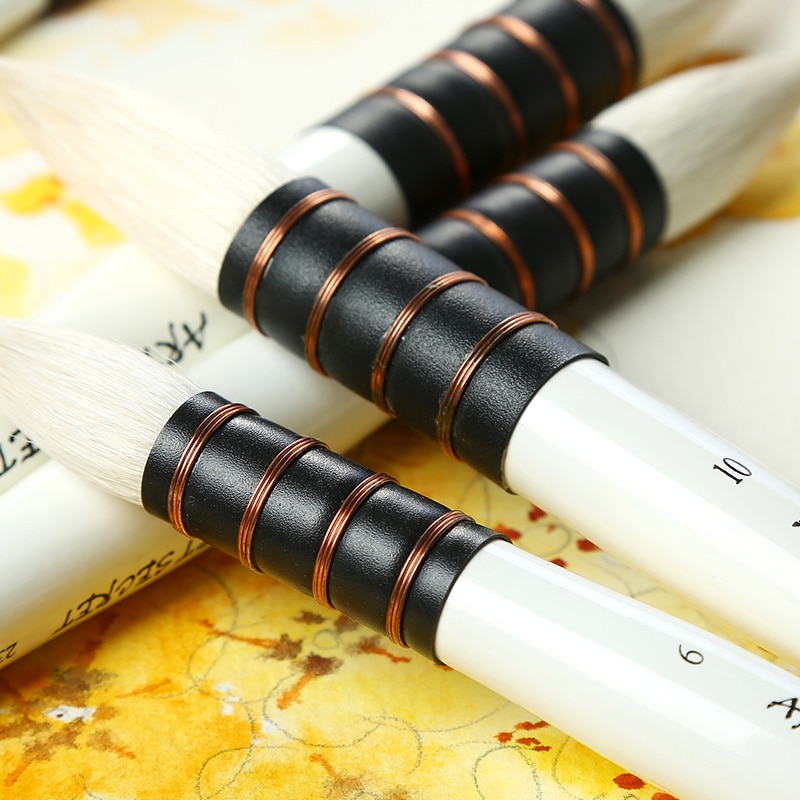 1Piece Wool Hair Watercolor Paint Brush Pointed Bl... – Grandado