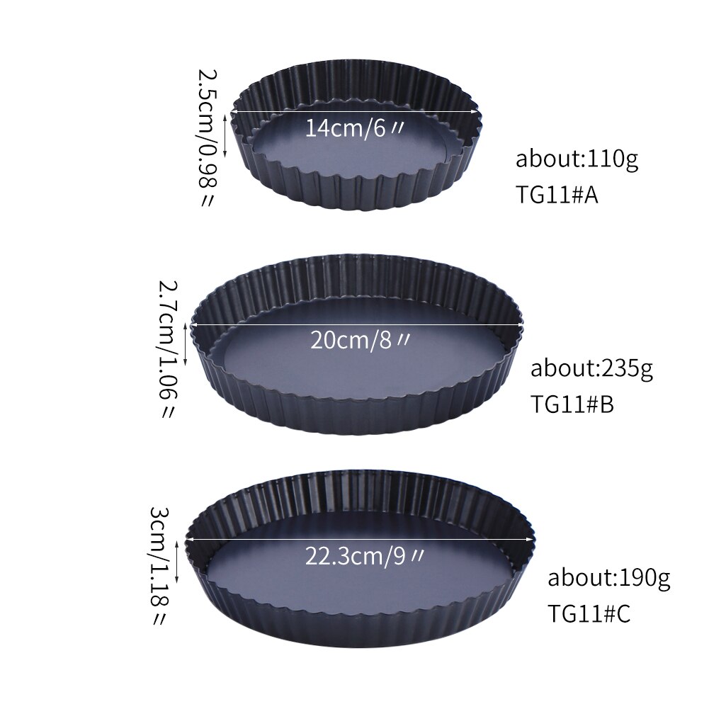 Non-stick Tart Pan Pie Pizza Pan Ronde Bakken Quic... – Vicedeal