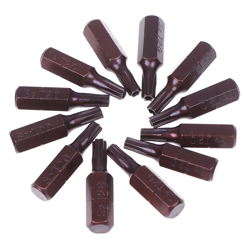 12Pcs 25Mm 1/4 "Hex Shank Magnetic T20 Torx Beveil... – Grandado