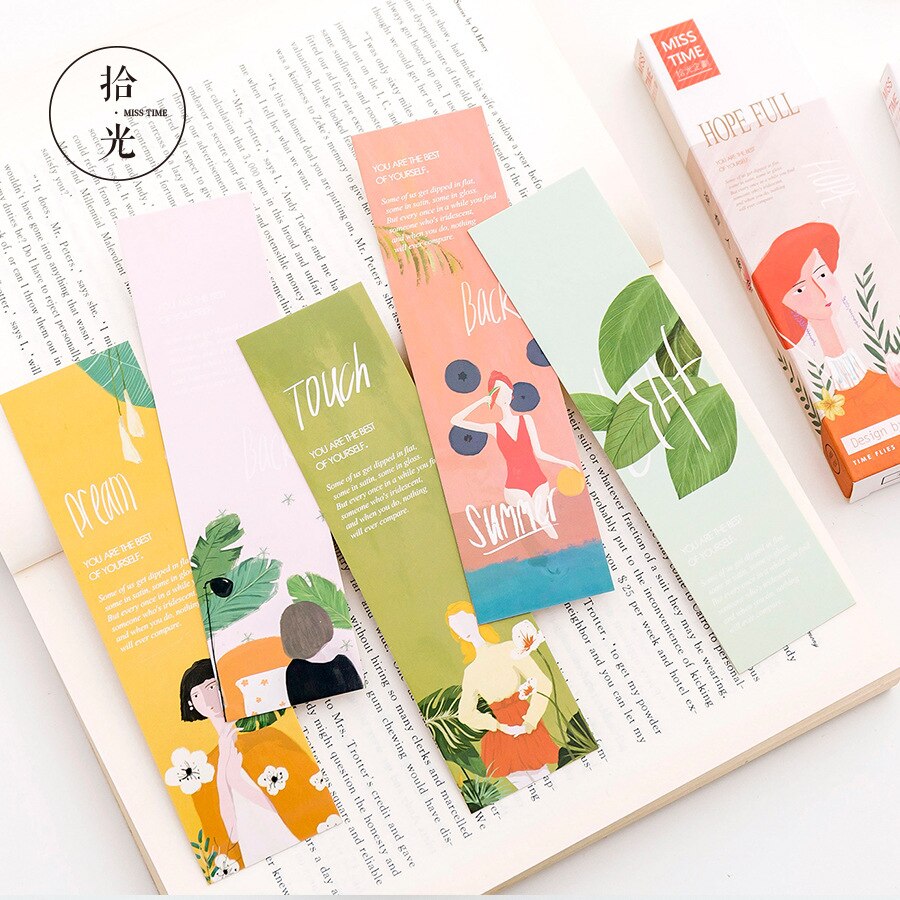 30 Sheets/pack Look Paper Bookmarks Book Label Mar... – Grandado