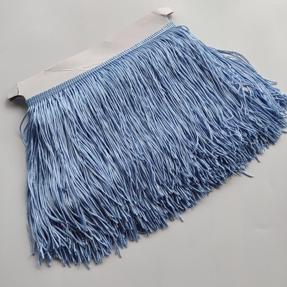 1Meter Light Sky Blue 15 Cm Lange Kant Fringe Trim... – Grandado