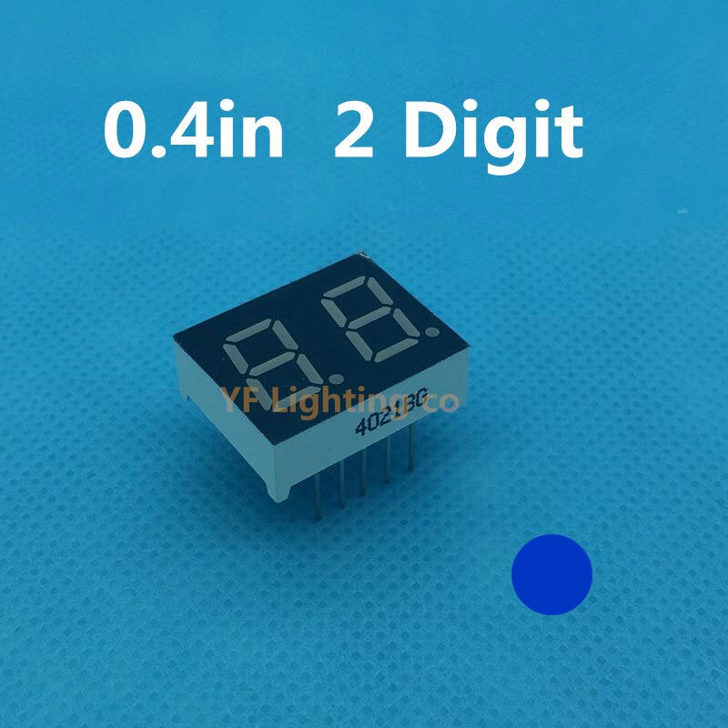 Blauw 0.4 Inch 7 Segment Led Display 2 Bit Digital... – Vicedeal
