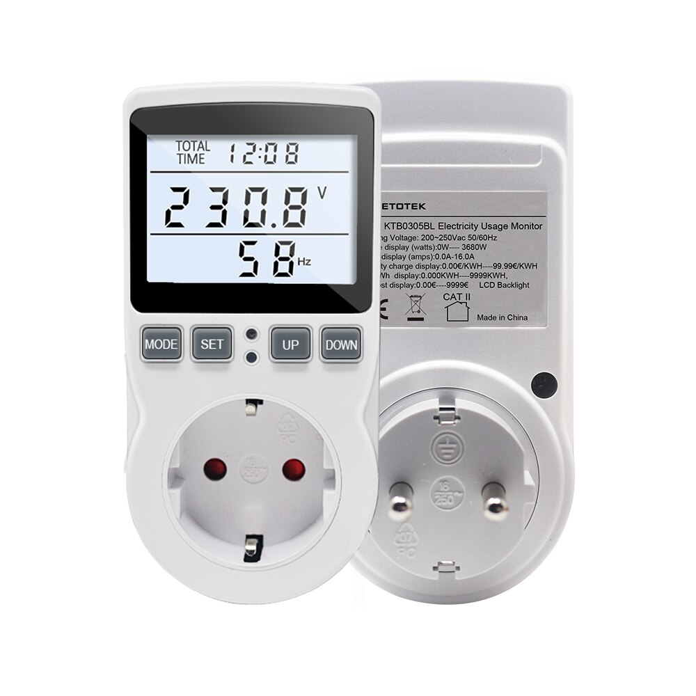 Digitale Wattmeter 220V Power Energy Meter Eu Plug... – Vicedeal