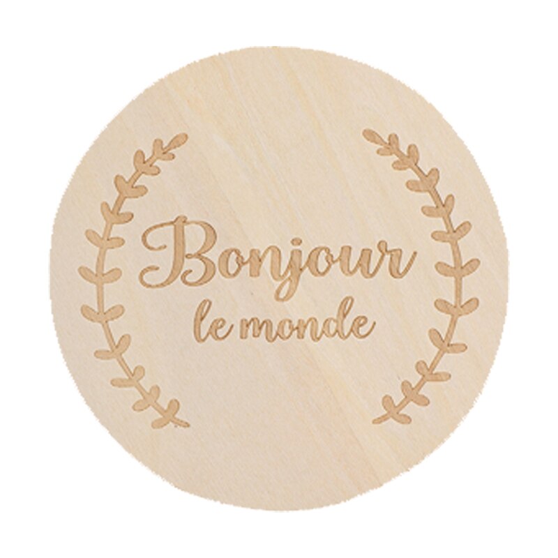 Bopoobo Baby Wooden Spanish French Milestone Card ... – Grandado