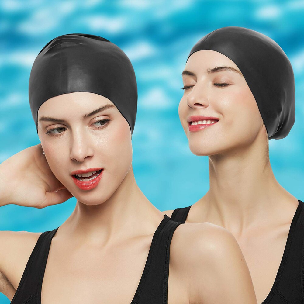 1PC Silicone Swimming Cap Practical Waterproof Swi... – Vicedeal