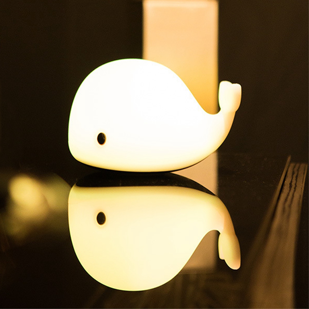 LEDGLE USB Whale Table Lamp Rechargeable LED Bedsi... – Grandado