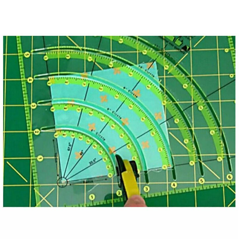 Arcs & Fans Quilt Circle Cutter Ruler,Multifunctio... – Vicedeal