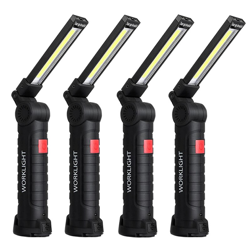 USB Rechargeable Flashlight Magnetic 5 Modes COB L... – Vicedeal