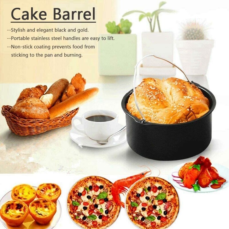 Air Fryer Accessories, Air Fryer Cake Barrel Bread... – Grandado