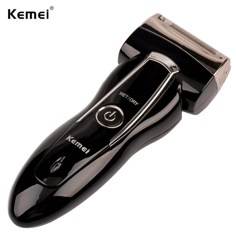 Kemei-Afeitadora eléctrica recargable de 2 cabezal... – Grandado