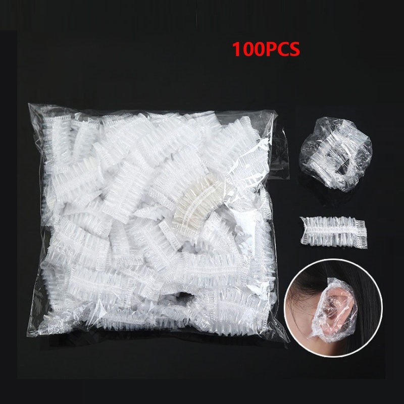 100Pcs Disposable Earmuffs Plastic Waterproof Ear ... – Vicedeal