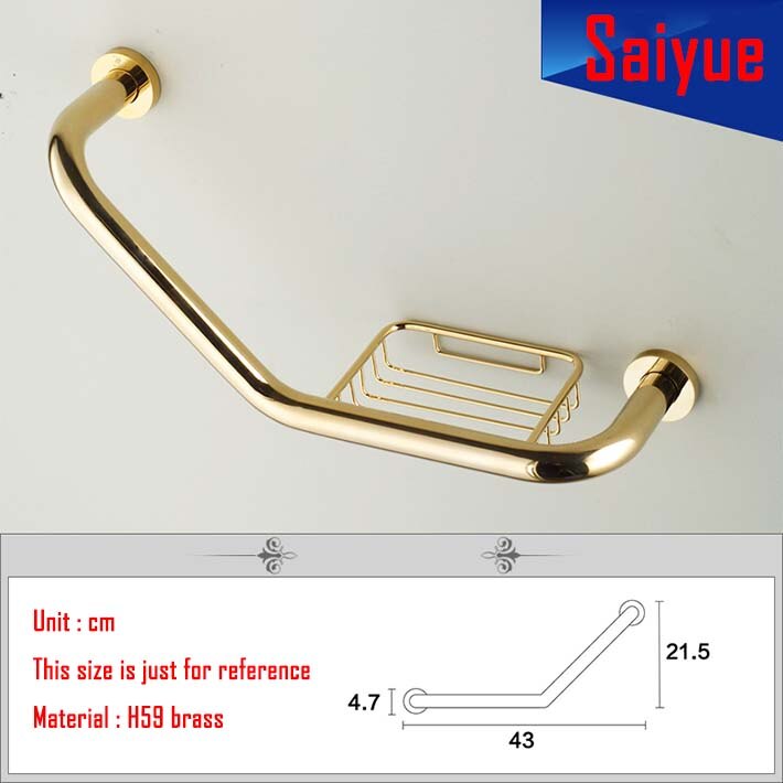 Chrome Antique rose gold Brass Grab Bars Bathroom ... – Vicedeal