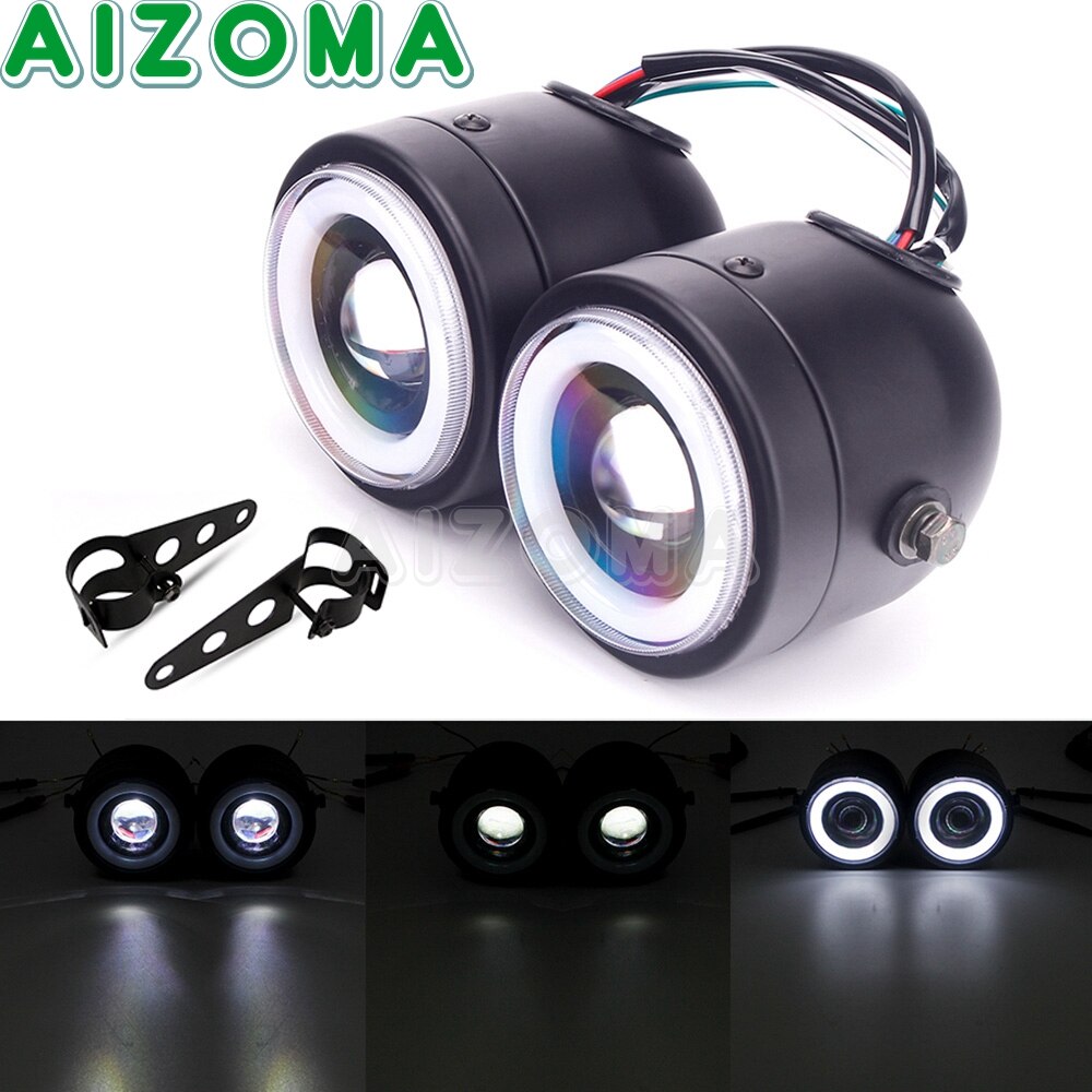 LED Double Dual Lamp Headlight Street Motorcycle H... – Grandado