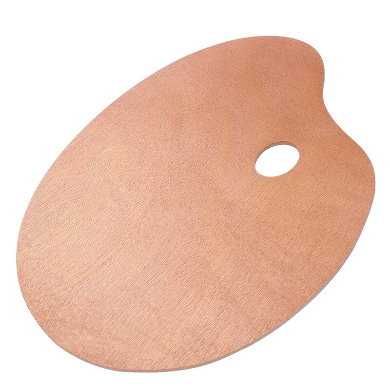 Oil Acrylic Painting Palette Solid Wooden Walnut C... – Grandado