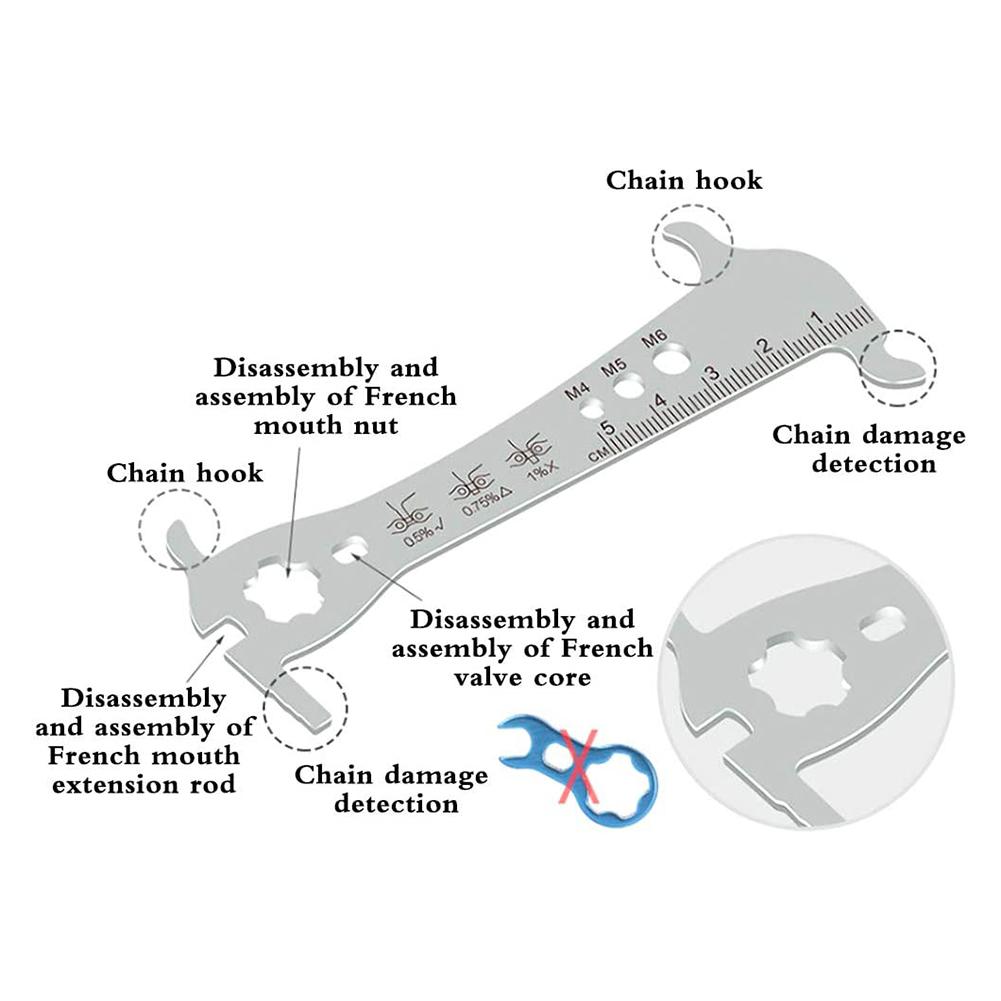 MTB Bike Chain Checker Wear Indicator Chain Checki... – Grandado