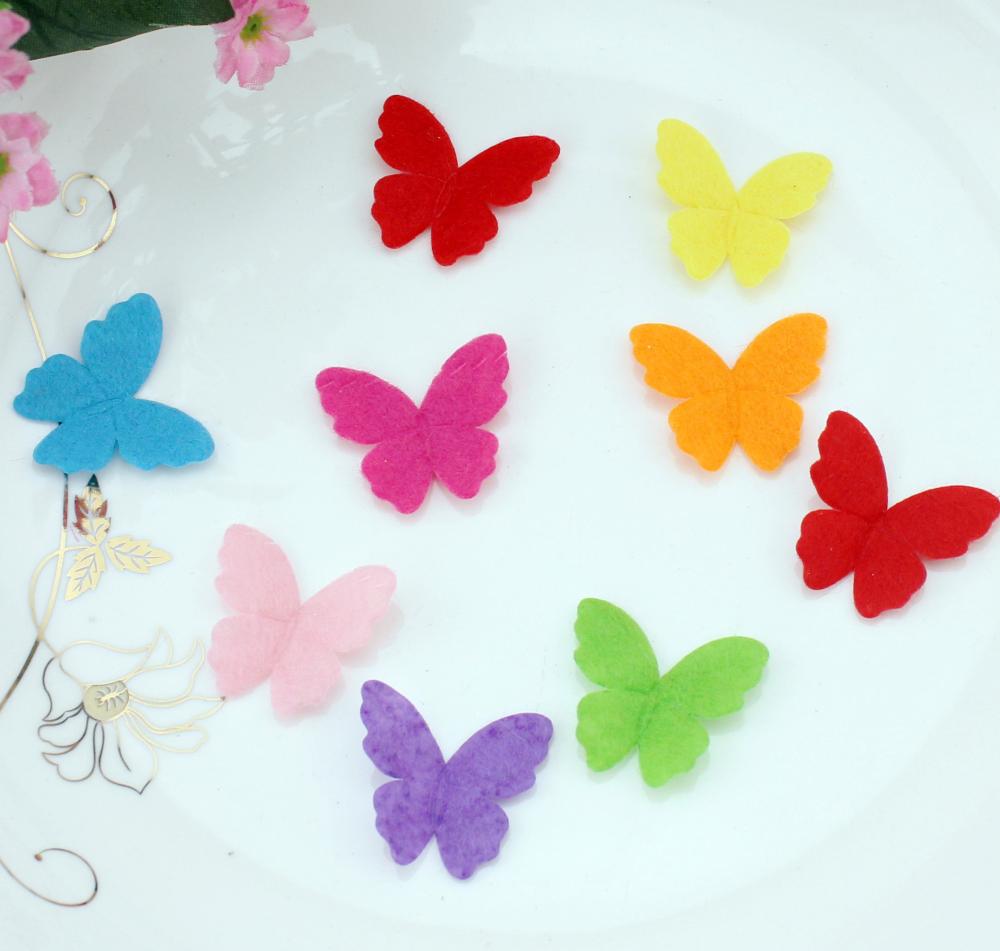 set of 1000pcs rainbow felt pack butterfly shape n... – Grandado
