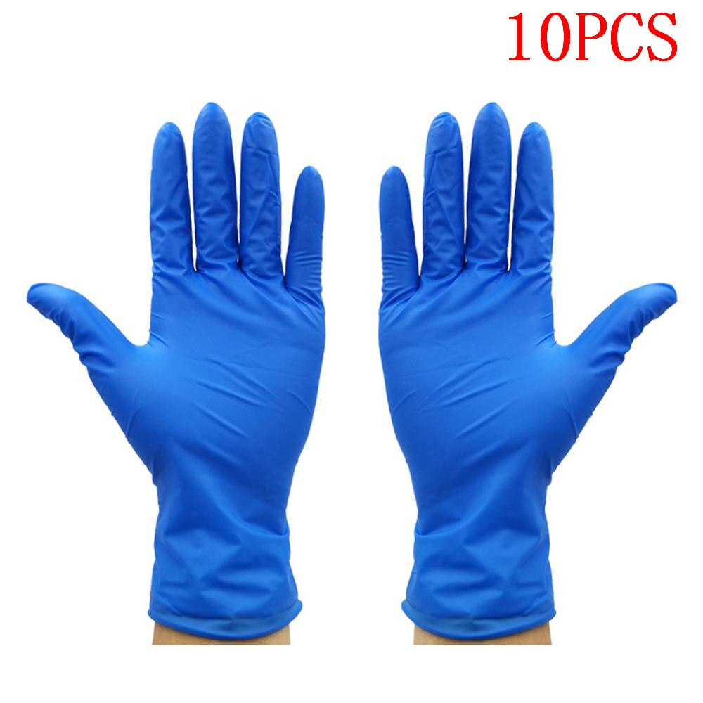 Bule nitril handskar 10-100 st gummi latex handska... – Vicedeal