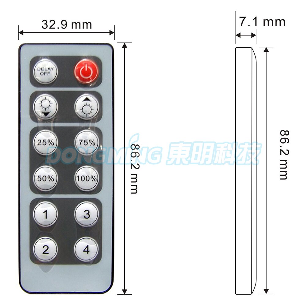DC 24V 8A 144W single color led strip dimmer Adjus... – Grandado