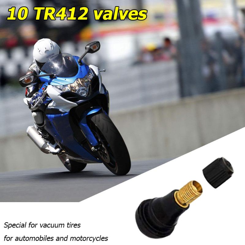 9mm Snap Caps Cpengpj 100pcs TR414 Tire Valve Stem Rubber Snap-in ...