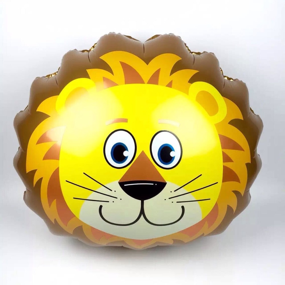 Lion Head Helium Foil Balloons Birthday Party Deco... – Grandado