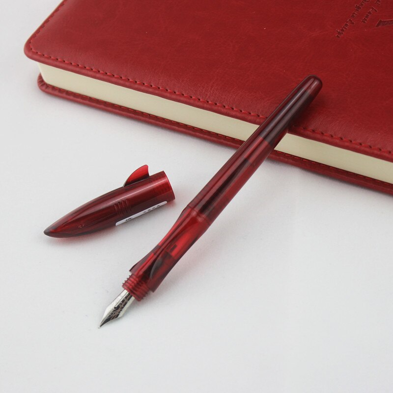 JINHAO Shark Transparent Red color Extra fine Nib ... – Vicedeal