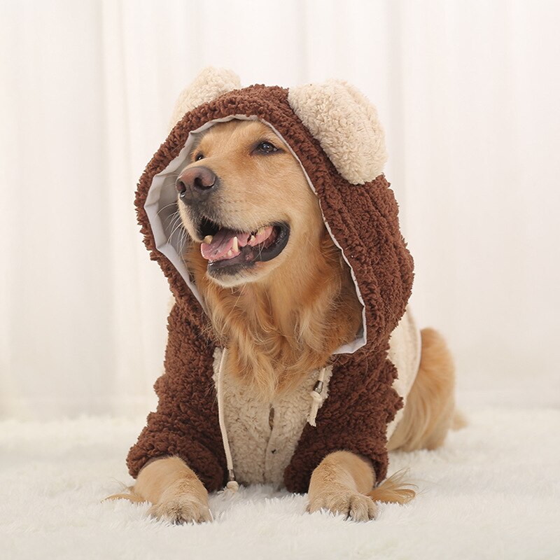 Dog Clothes for Large Dogs Thickened Warm Hoodie f... – Grandado