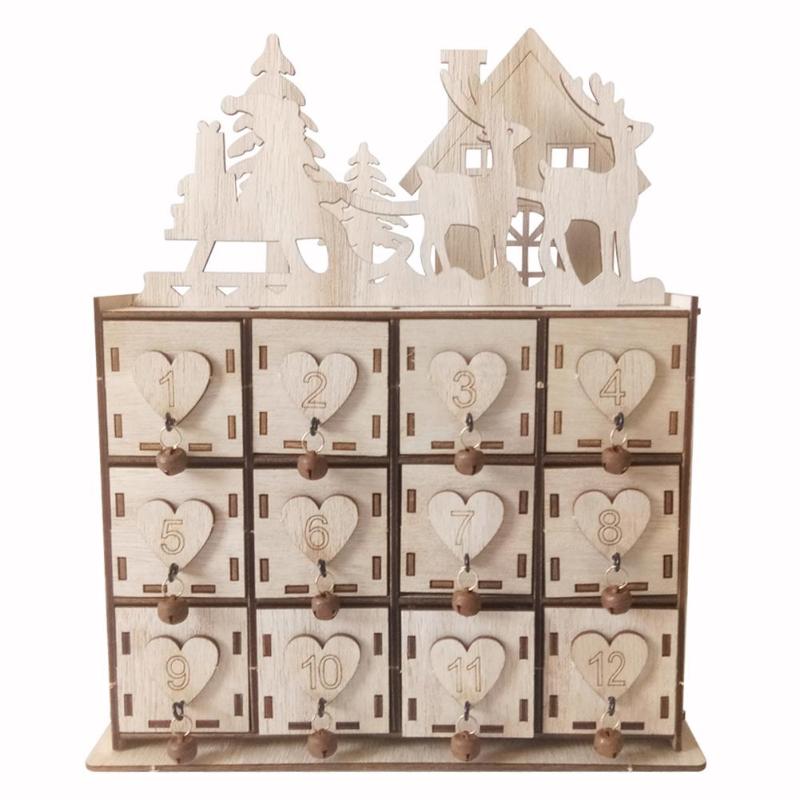 Innovative Christmas Calendar Storage Box Wooden J... – Vicedeal