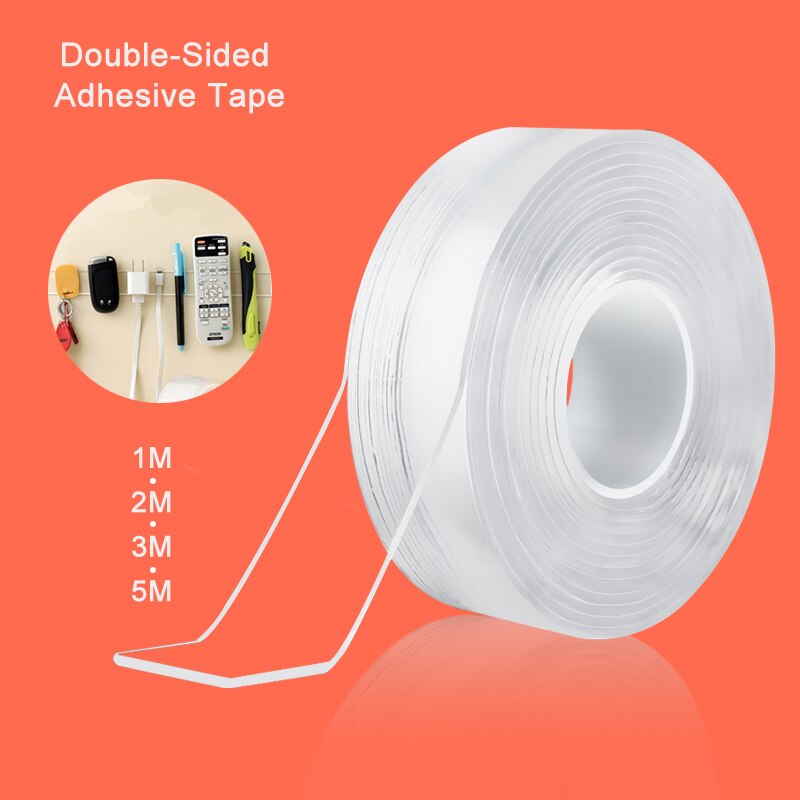 1/2/3/5m Tape Double-Sided Adhesive Tape Traceless... – Vicedeal