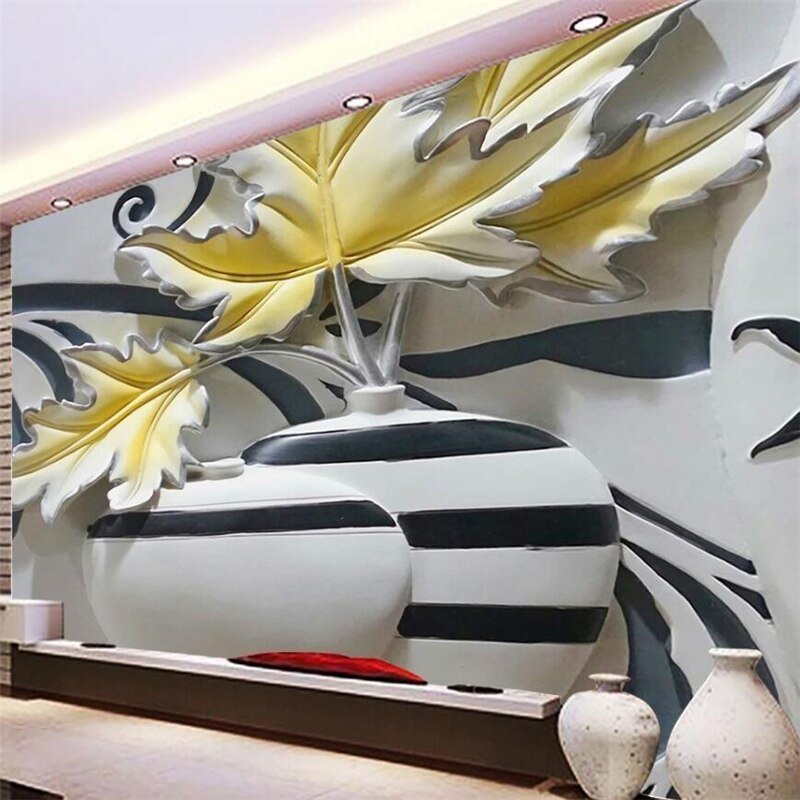 Aanpassen 3D Europese Bloem Reliëf Muur Bloem Reli... – Vicedeal