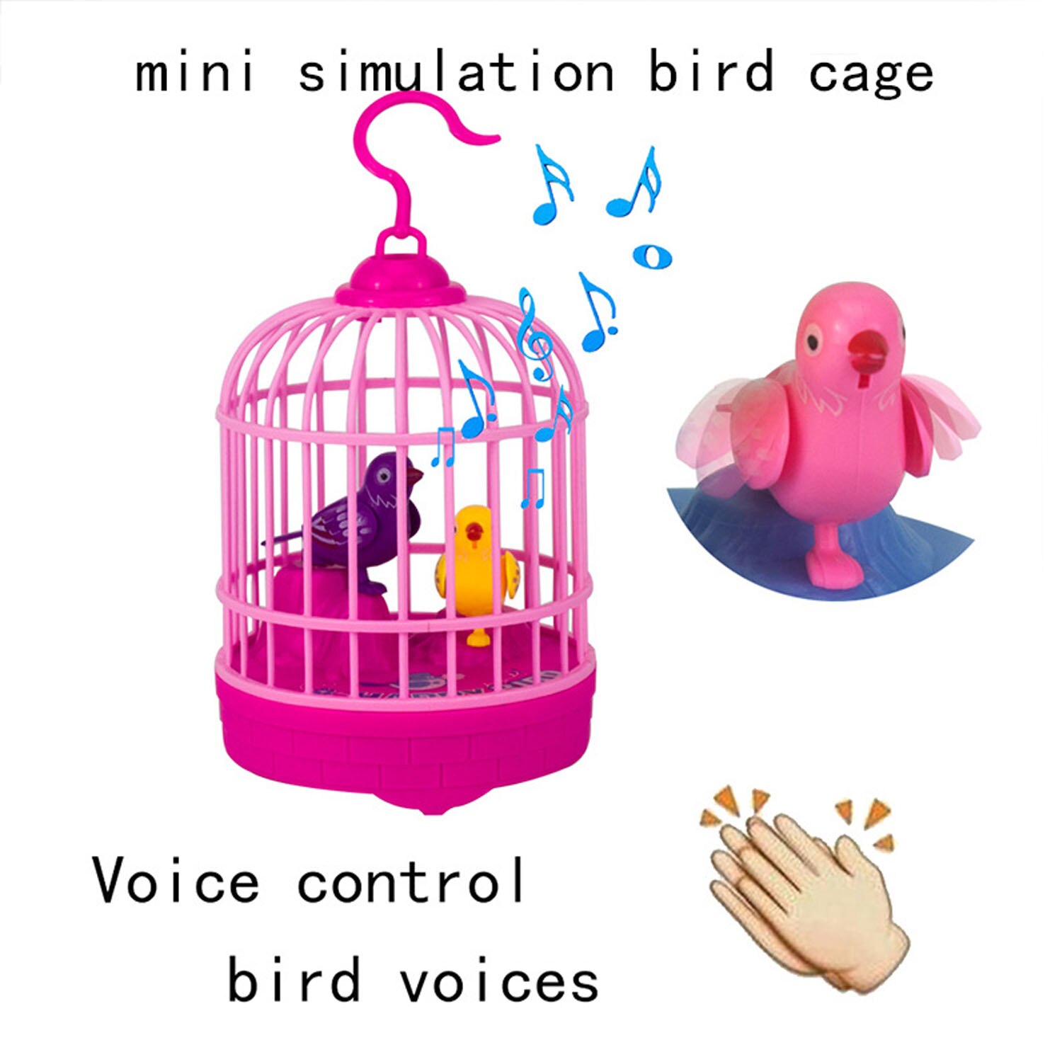 Kids Funny Pink Sound Voice Control Electronic Ind... – Vicedeal
