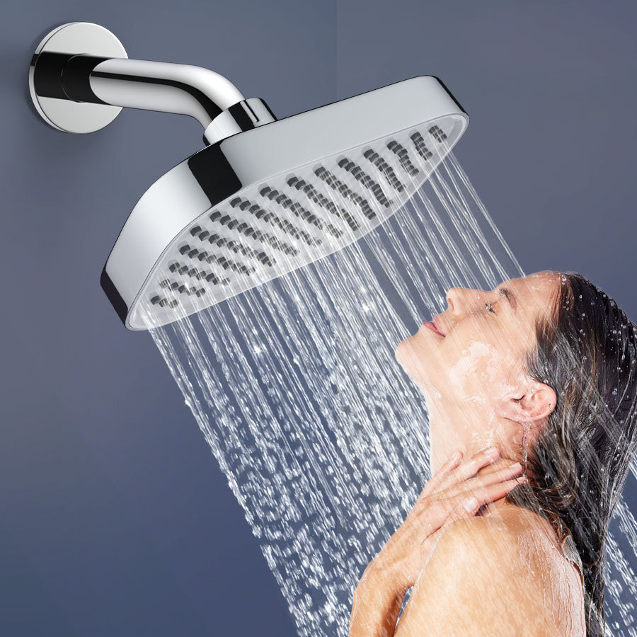 Square Powerful Booster Shower Head with Large Wat... – Vicedeal