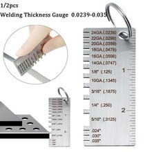 1/2Pcs Stainless Steel Metal Weld Thickness Gauge ... – Vicedeal