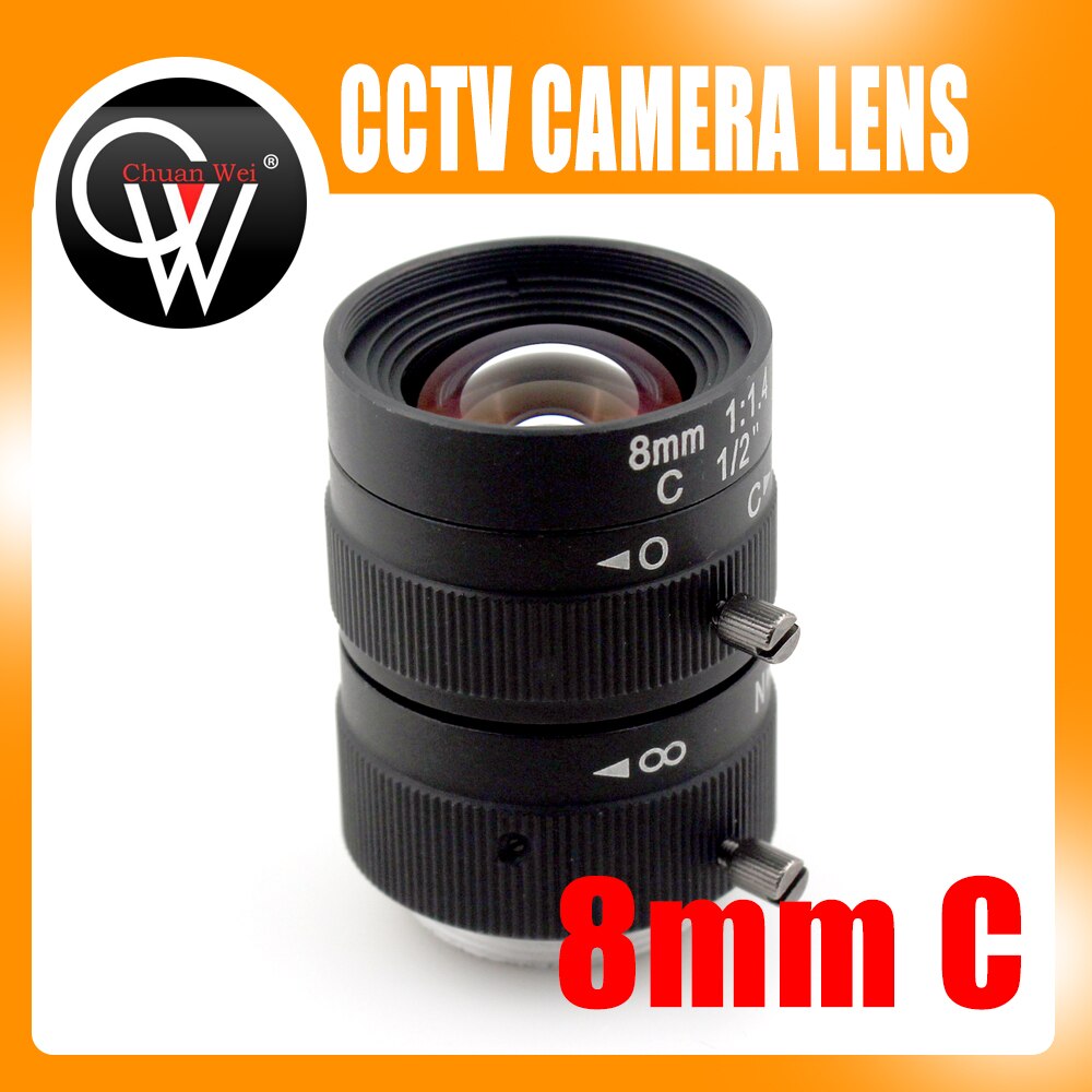 8mm lens 1/2" 3 Megapixel Lens Manual Fixed Lens C... – Vicedeal