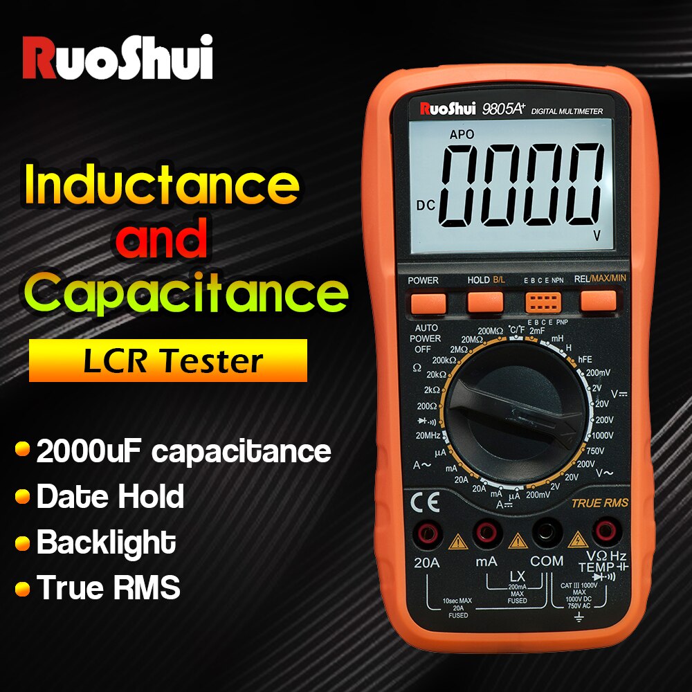RuoShui 9805A+True RMS Tester digital multimeter A... – Grandado
