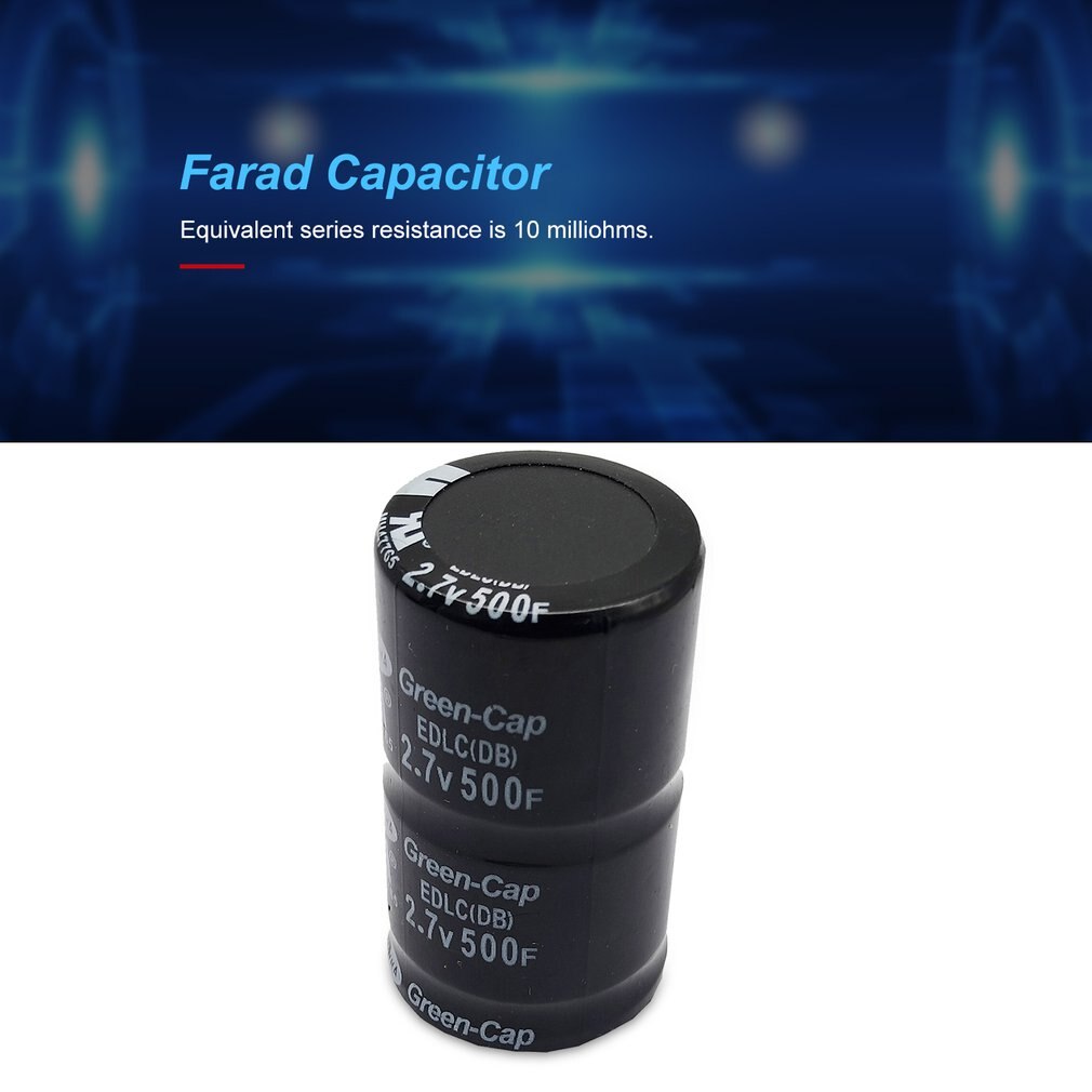 1/2/6/10x Black 2.7V Farad Capacitor 500F 35x60mm ... – Vicedeal