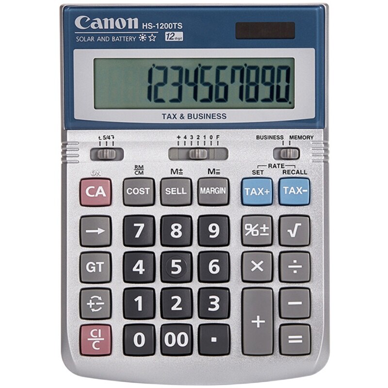 Canon Rekenmachine HS-1200TS Kantoor Grote Grote K... – Grandado