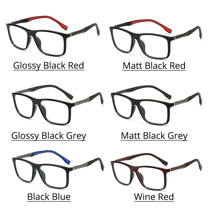 TR90 Sport Eyeglasses Big Vision Men Women Aluminu... – Grandado