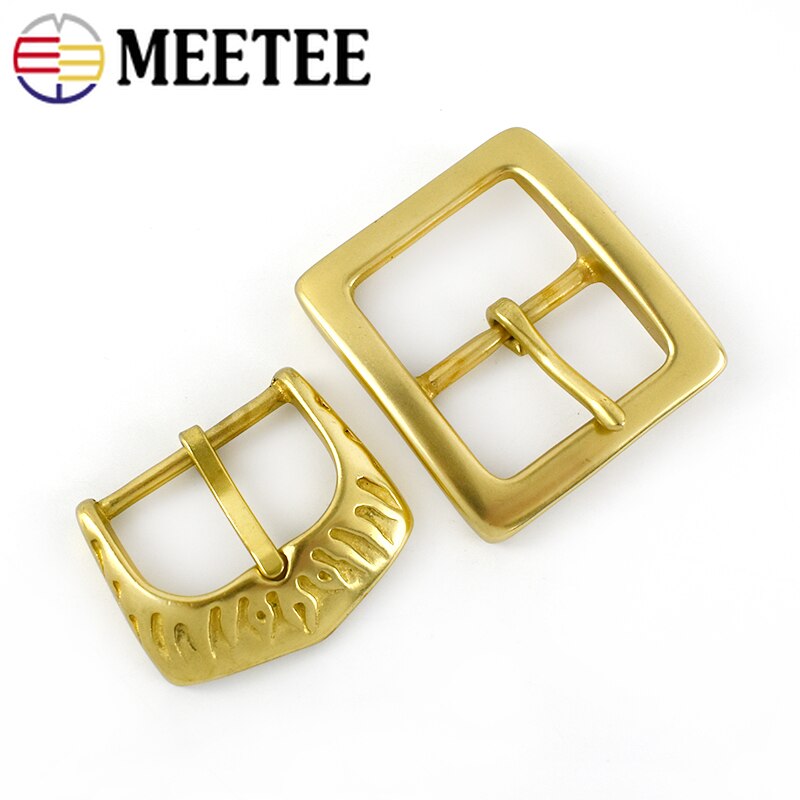 Meetee 1pc/2 stk 45mm ren kobber bæltespænde massi... – Grandado