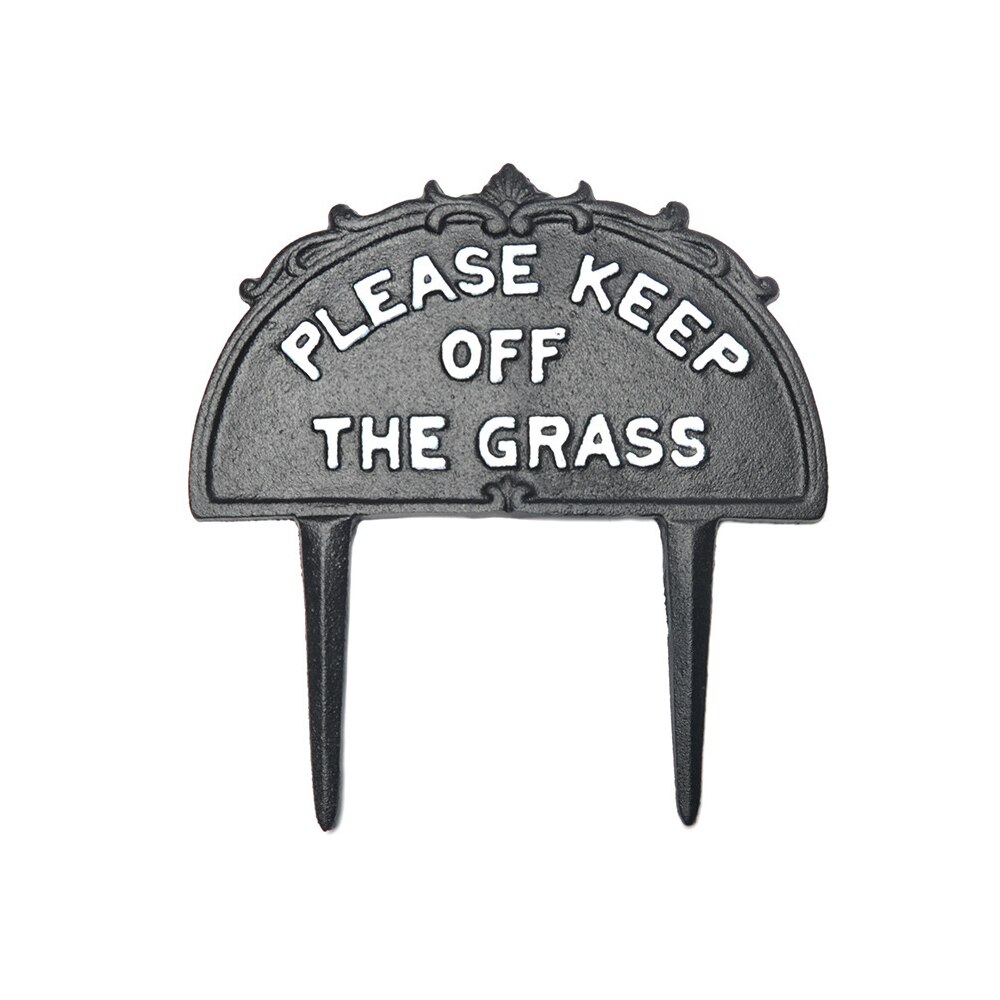 1pc Cast Iron 'Please Keep Off The Grass' ... – Vicedeal