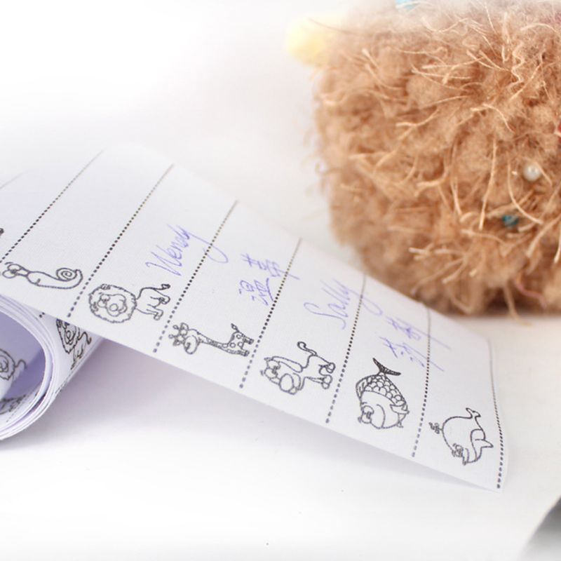 200Pcs White Name Label Woven Custom Clothing Labe... – Grandado