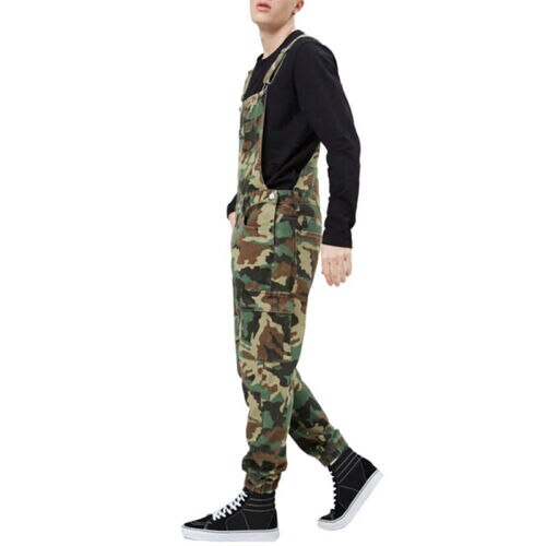 camouflage strap pants slim men's pants Cool style – Vicedeal