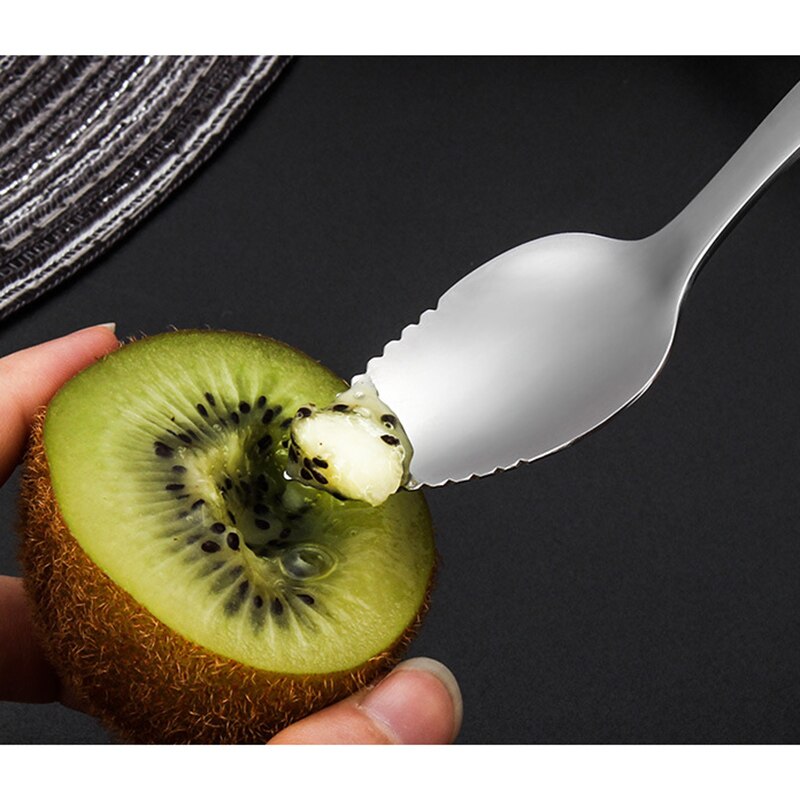 High Stainless Steel Grapefruit Scraper Spoon Serr... – Vicedeal