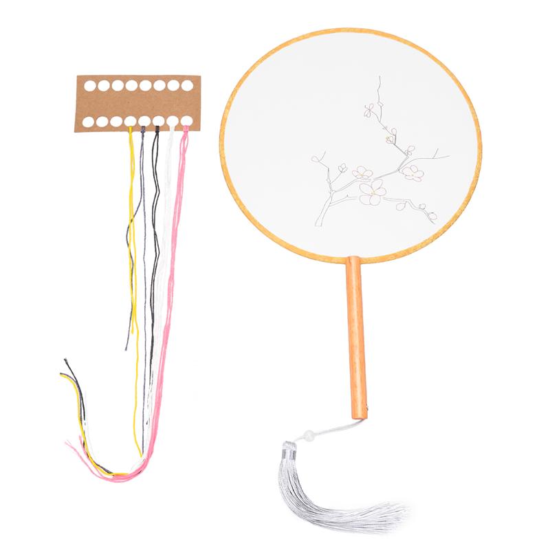 Embroidery Silk Fan Kit Chinese Fan Making Materia... – Grandado
