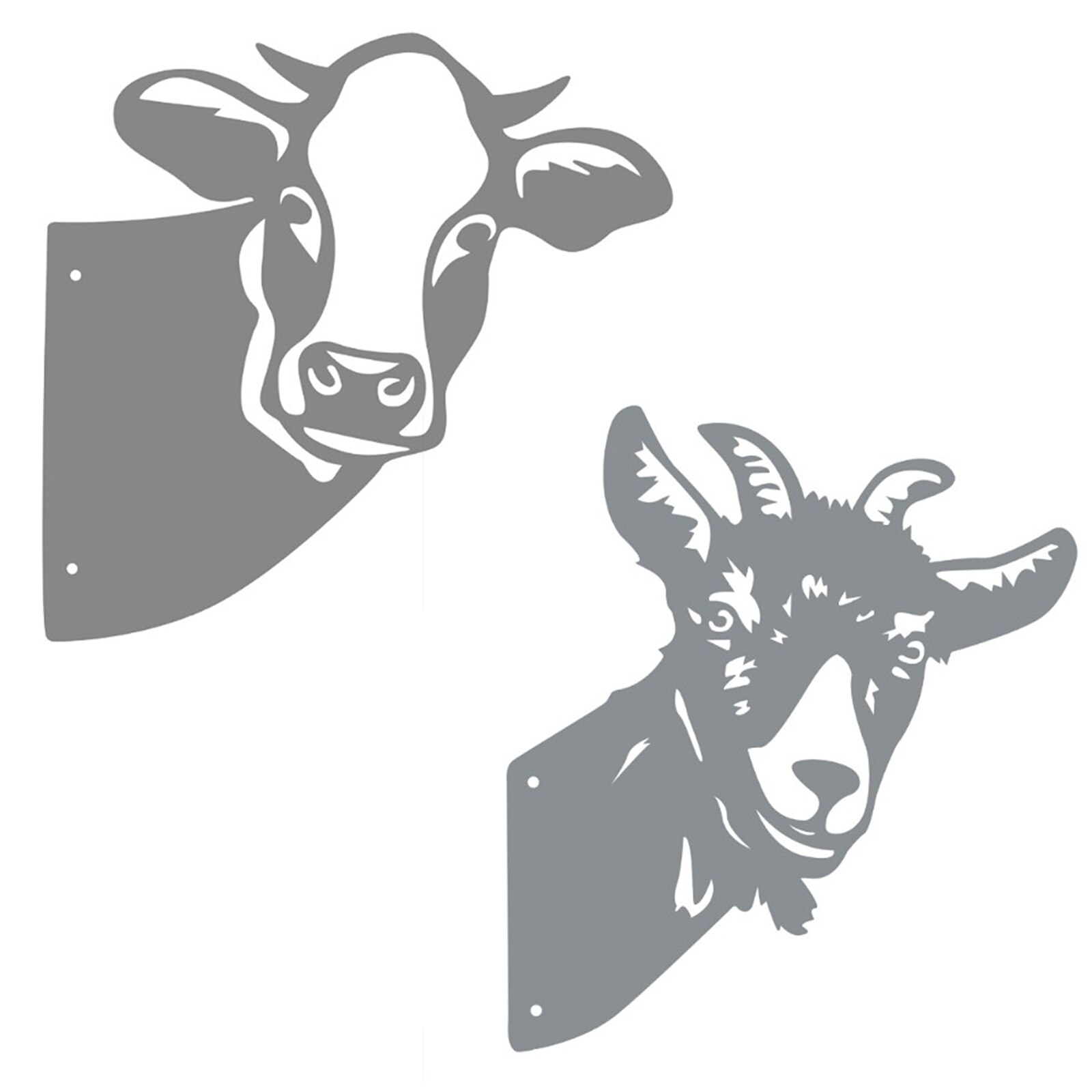 Metal Fram Animal Garden Ornament Rusty Animal Sco... – Grandado