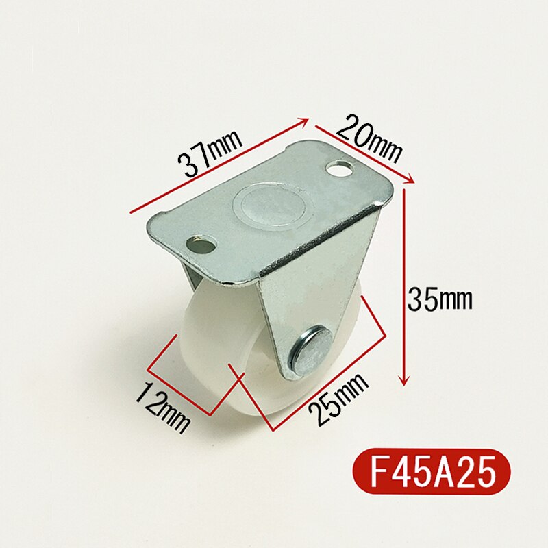 4pcs/Lot White PP Nylon Universal Swivel Casters F... – Grandado